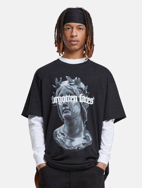 Forgotten Faces Fading Logo Statue Oversize T-Shirts | DEFSHOP | 127924