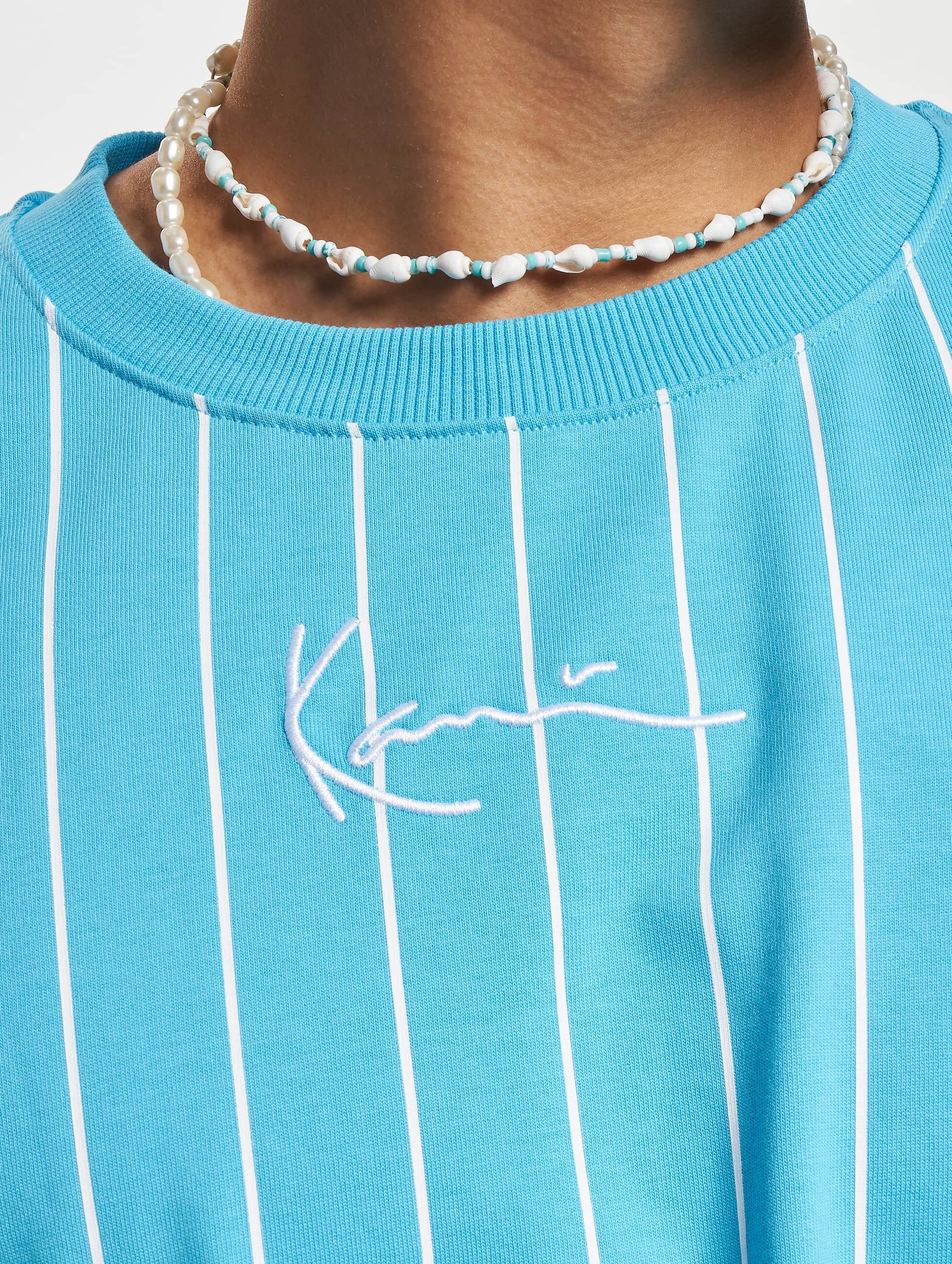 Karl Kani KK Small Signature Boxy Heavy Jersey Pinstripe Tee | DEFSHOP | 43230