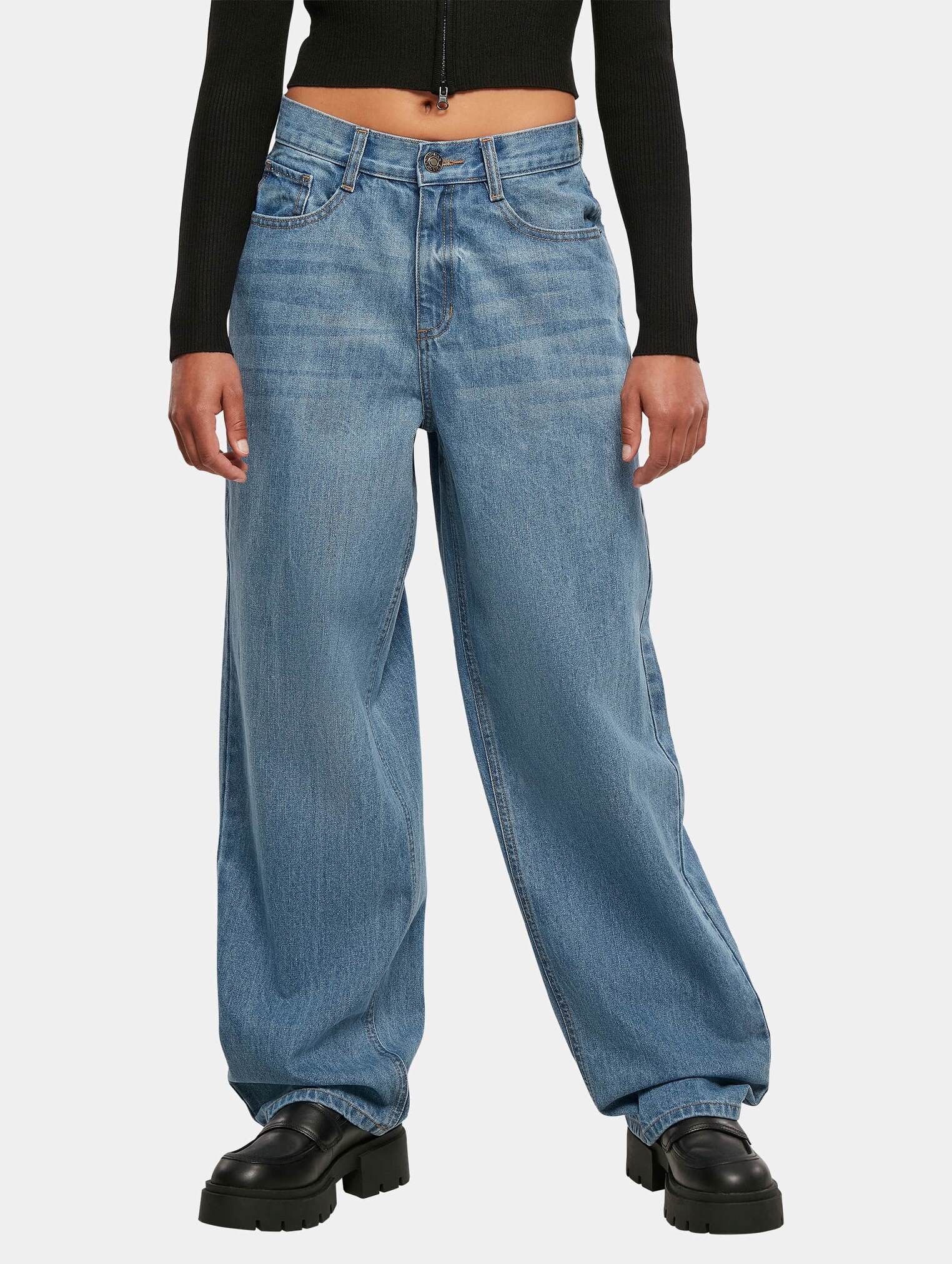 Urban Classics Ladies High Waist 90´s Wide | DEFSHOP | 5473