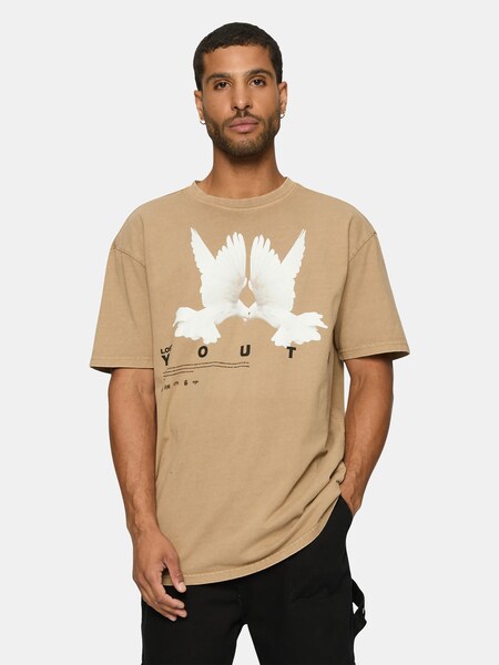 LY ACID WASHED TEE DOVE | DEFSHOP | 106454