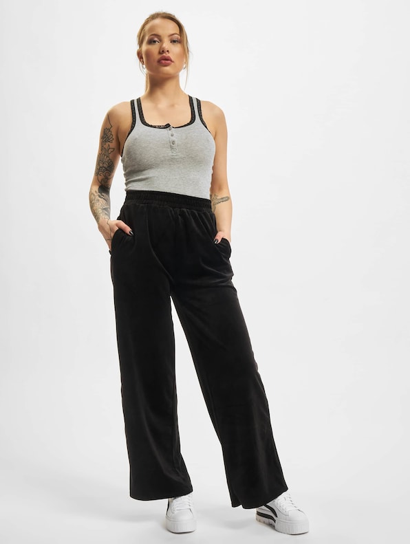 Urban Classics Ladies High Waist Straight Velvet Defshop 5475